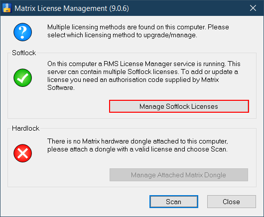 Serverlicentie activeren | Matrix Knowledge Base